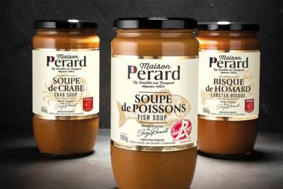 Soupe de Poissons PERARD Label Rouge 780g, croutons 50g et rouille 60g ...