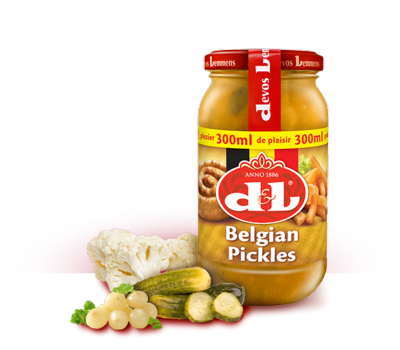 Veritable Sauce Piccalilli Belge (Belgian Pickles) 550ml Devos Lemmens ...